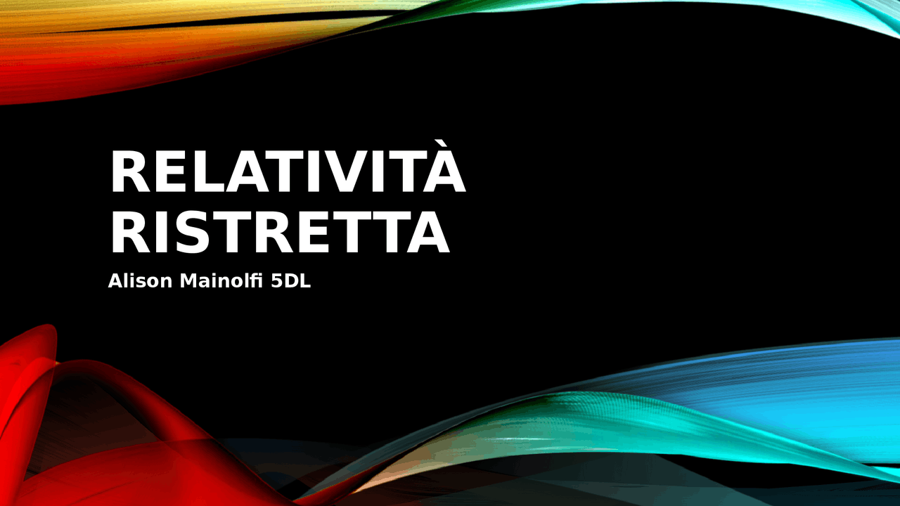 Relativitá Ristretta Schemi E Mappe Concettuali Di Matematica Docsity
