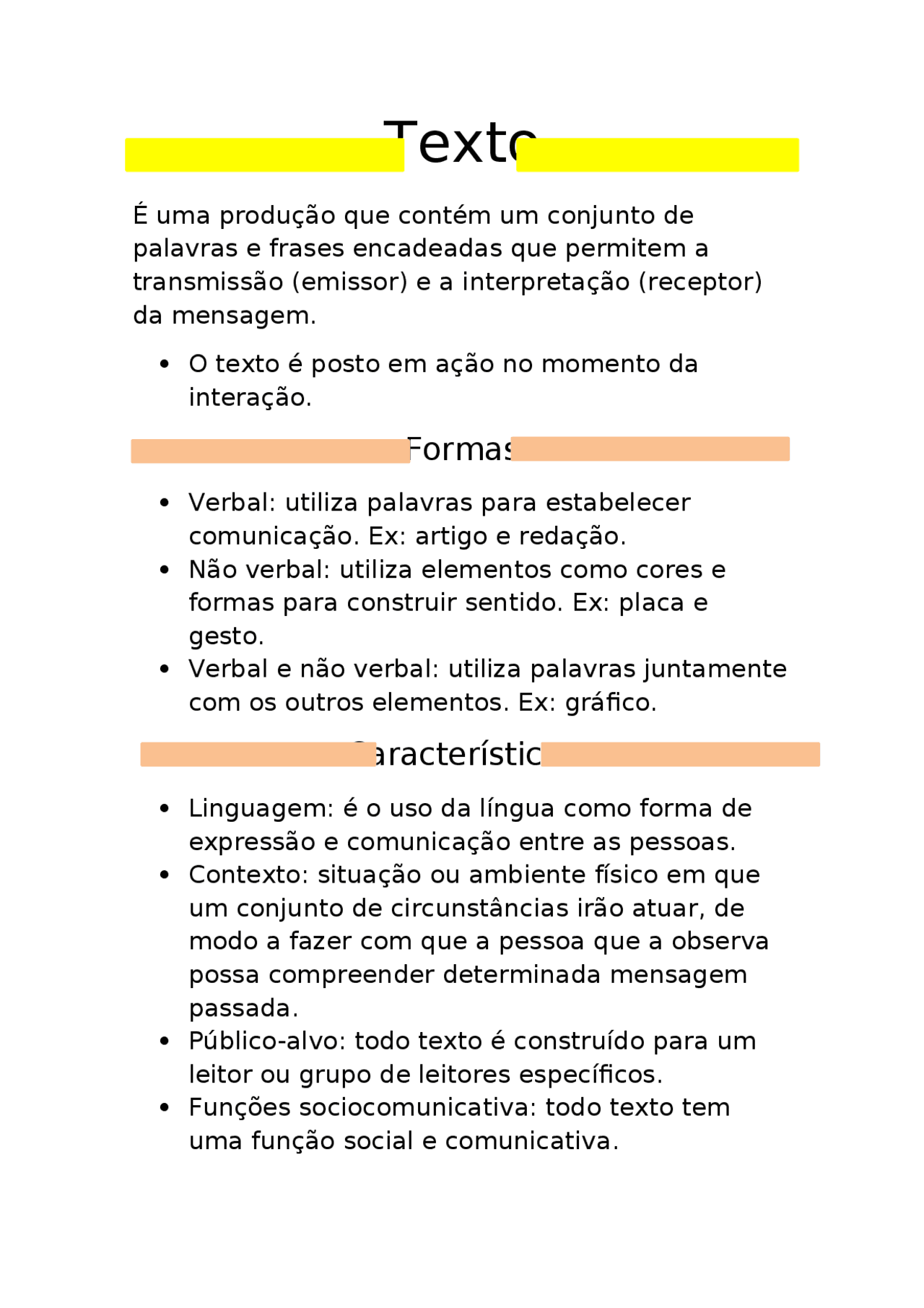 Breve Resumo de Texto | Resúmenes Lengua Portuguesa | Docsity