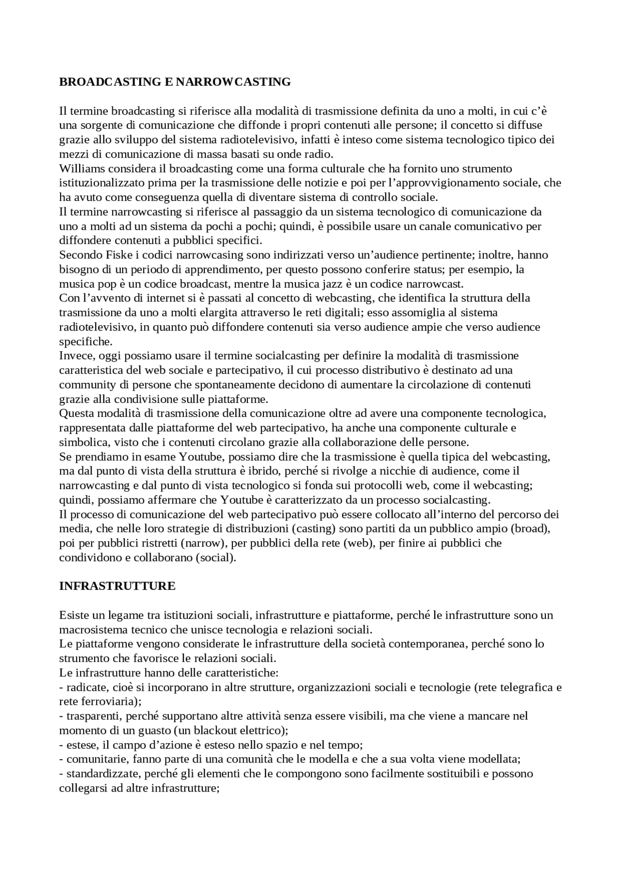 Sociologia Dei Media Digitali Docsity