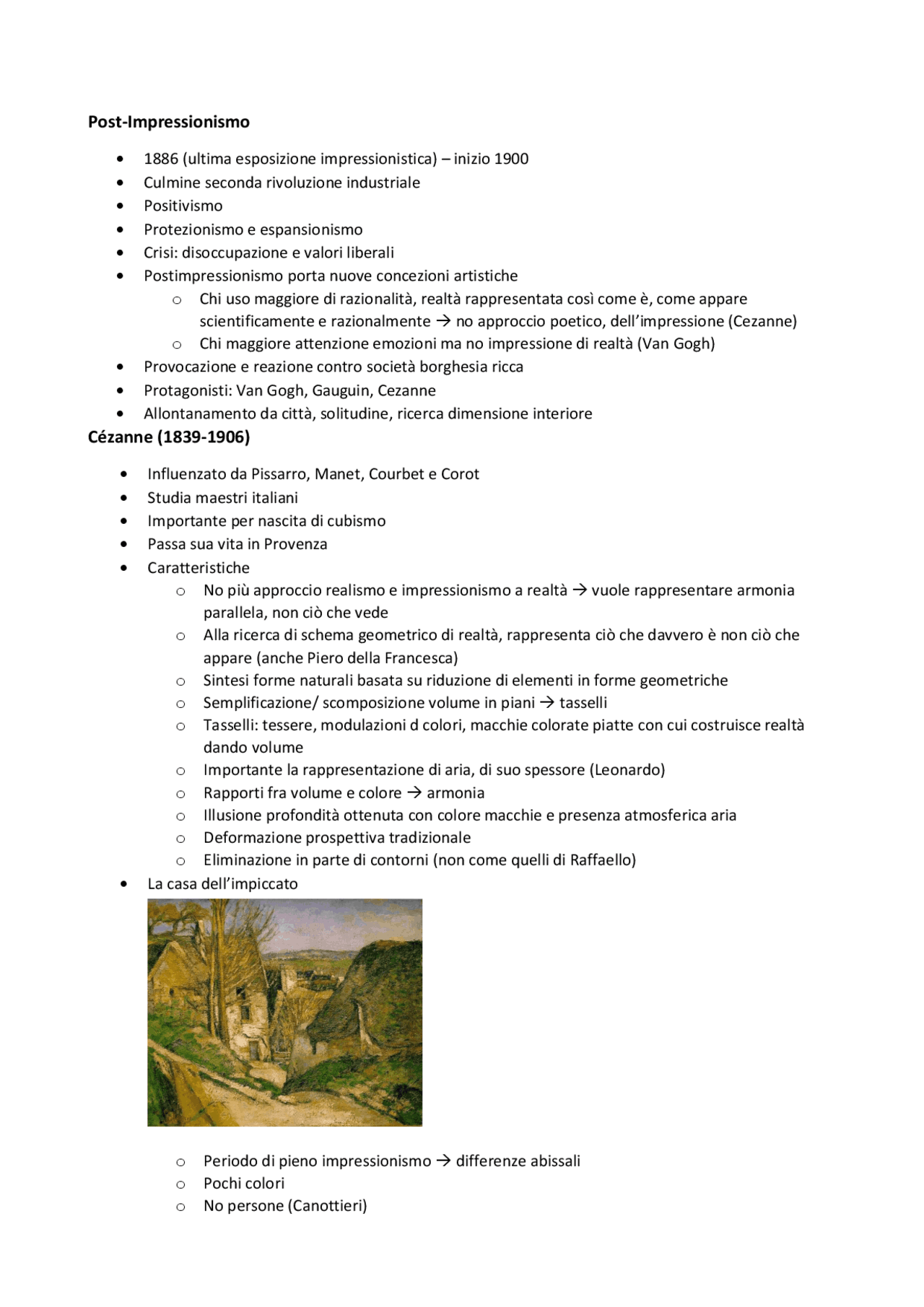 Appunti Cezanne E Gauguin Appunti Di Elementi Di Storia Dellarte Ed
