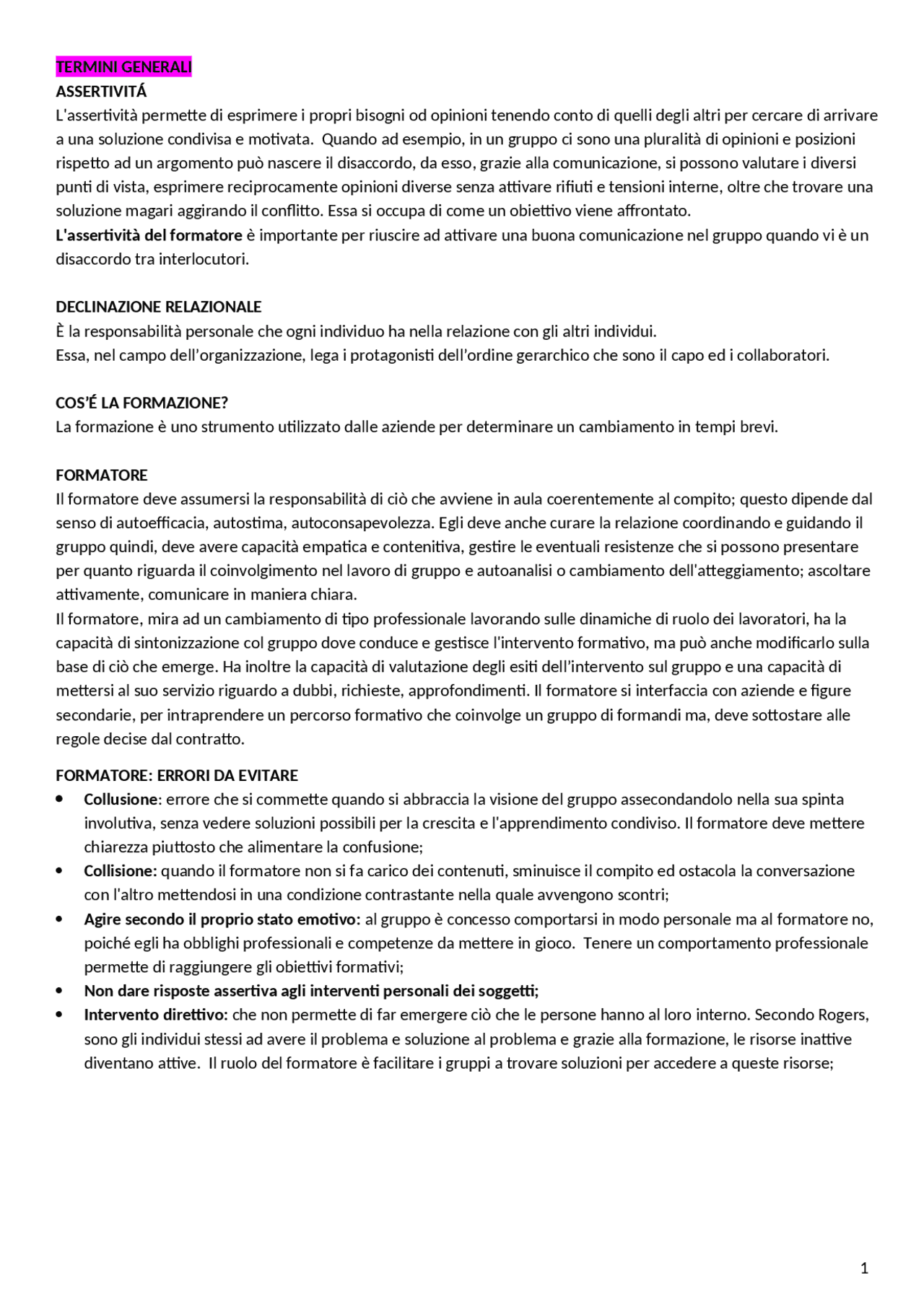 Possibili risposte e domande esame - Docsity Possibili risposte e domande esame - Docsity