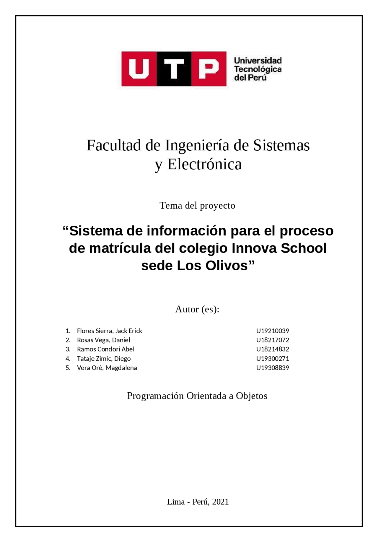 Programacion Orientada A Objetos Docsity