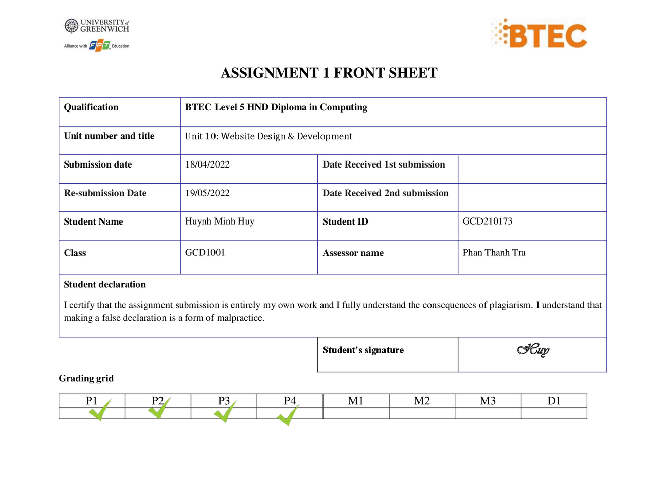 Assignment 1 Website Design And Development Pass Assignments