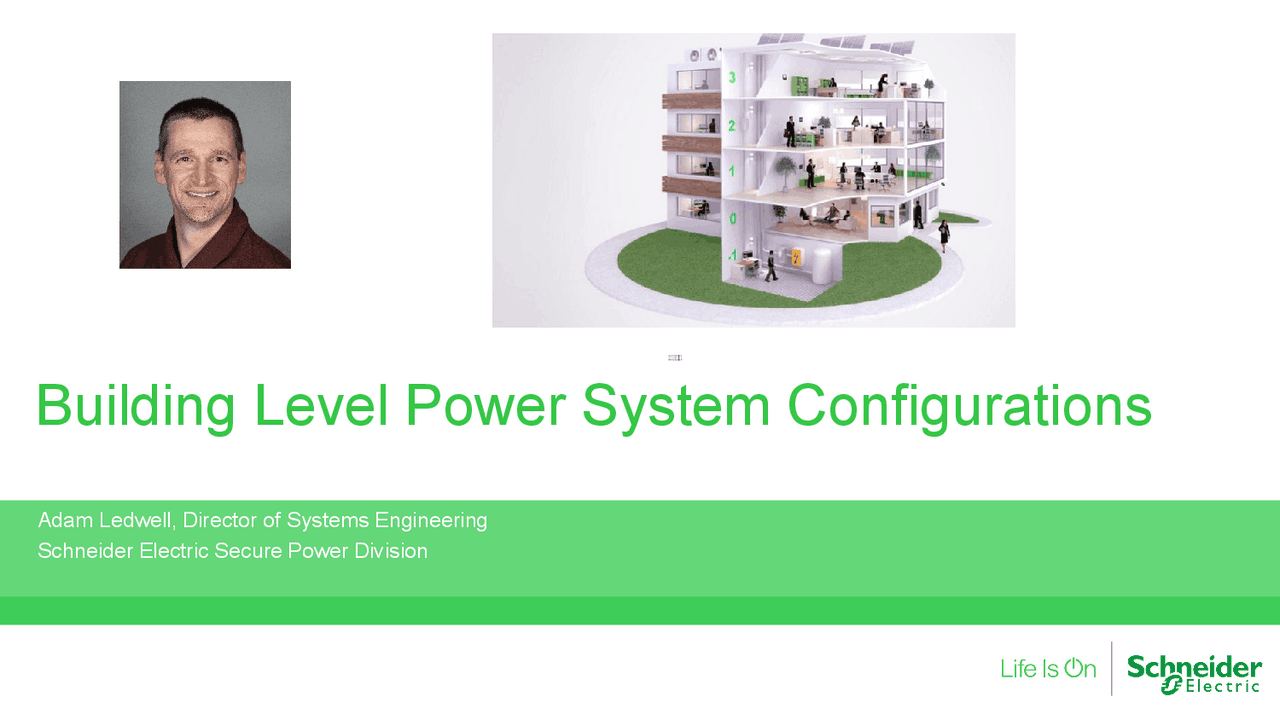 Schneider Electric's Power System Configurations for Nanogrids ...