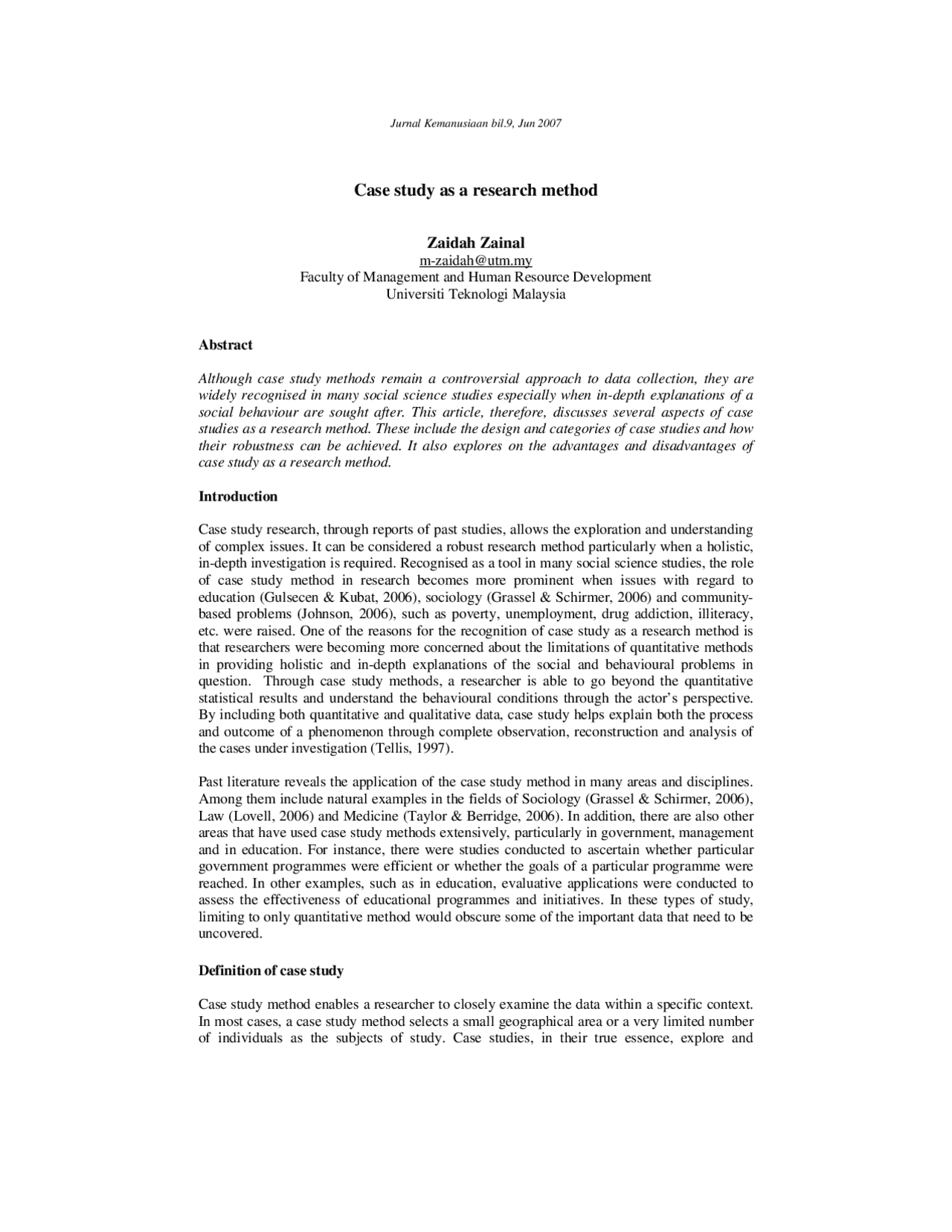 Understanding Case Studies as a Research Method: Design, Categories ...
