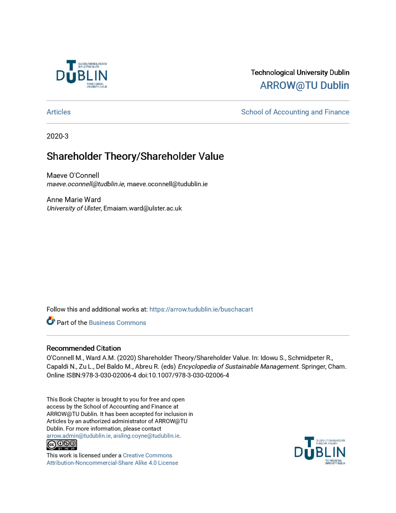 Maximizing Shareholder Value vs. Balancing Interests: Theory ...