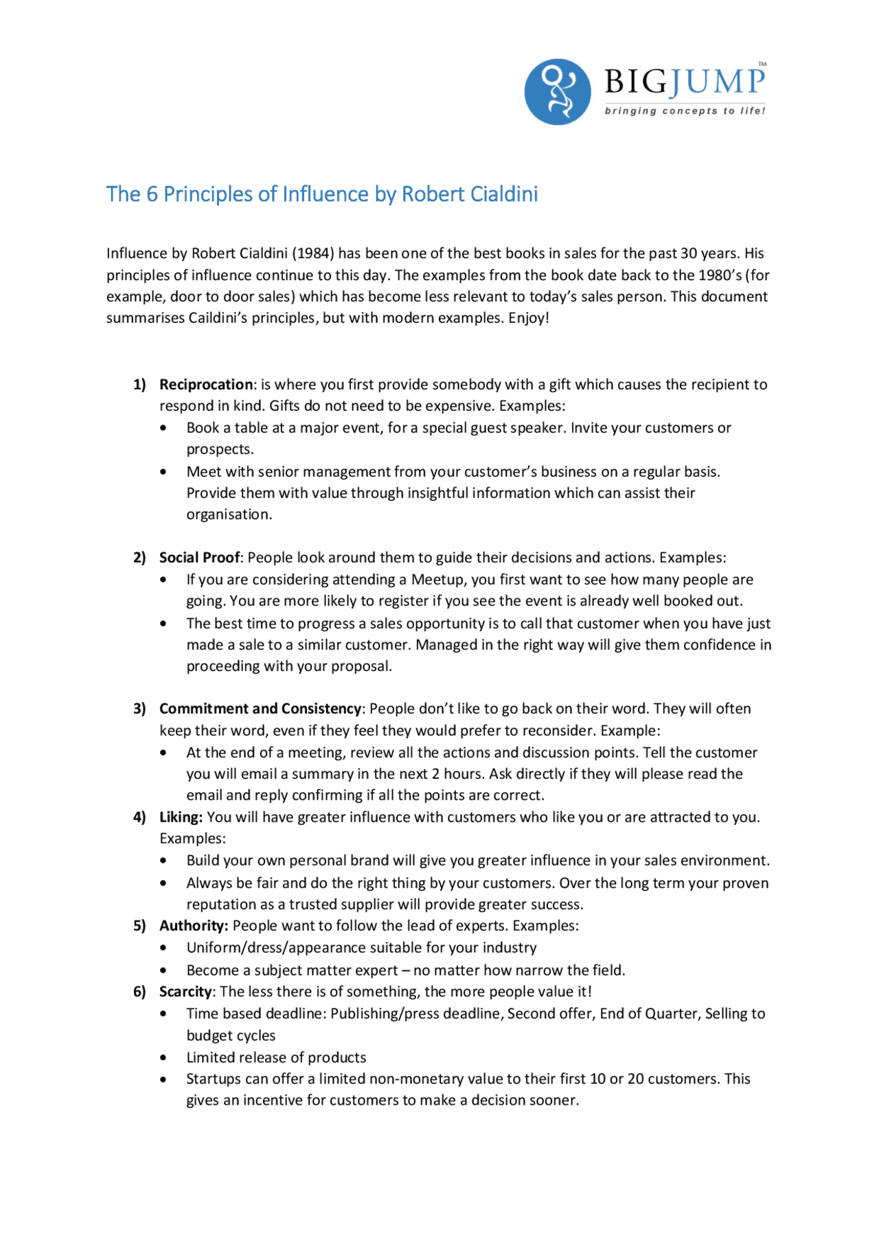 Cialdini's 6 Principles of Influence: Reciprocity, Social Proof ...