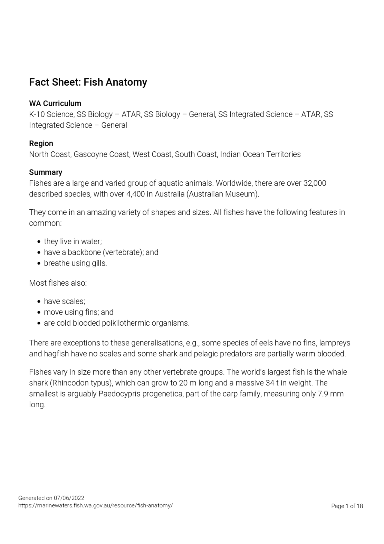 Fish Anatomy: Features, Classes, and Adaptations | Slides Artificial ...