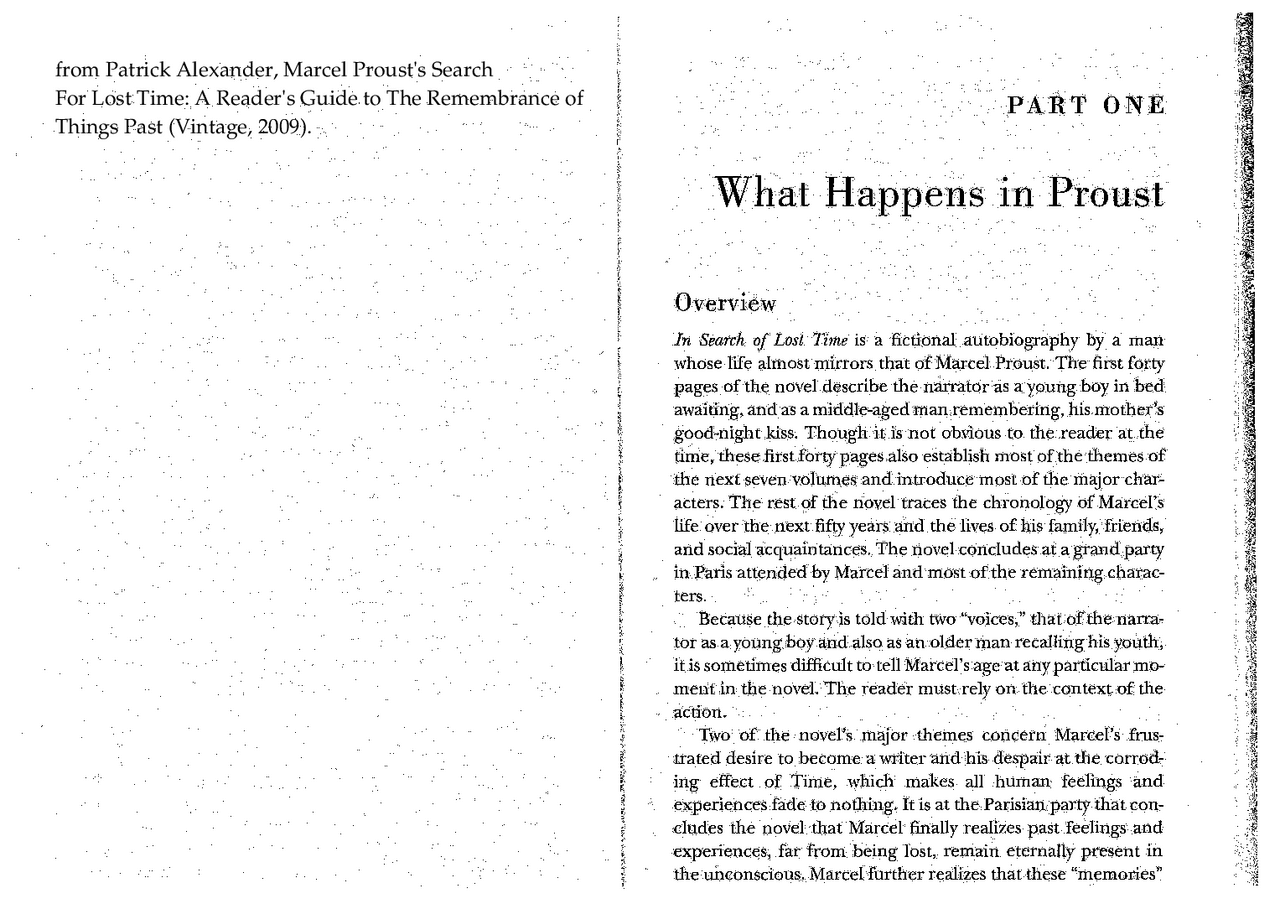 Marcel Proust's In Search of Lost Time: A Novel of Love, Time, and ...