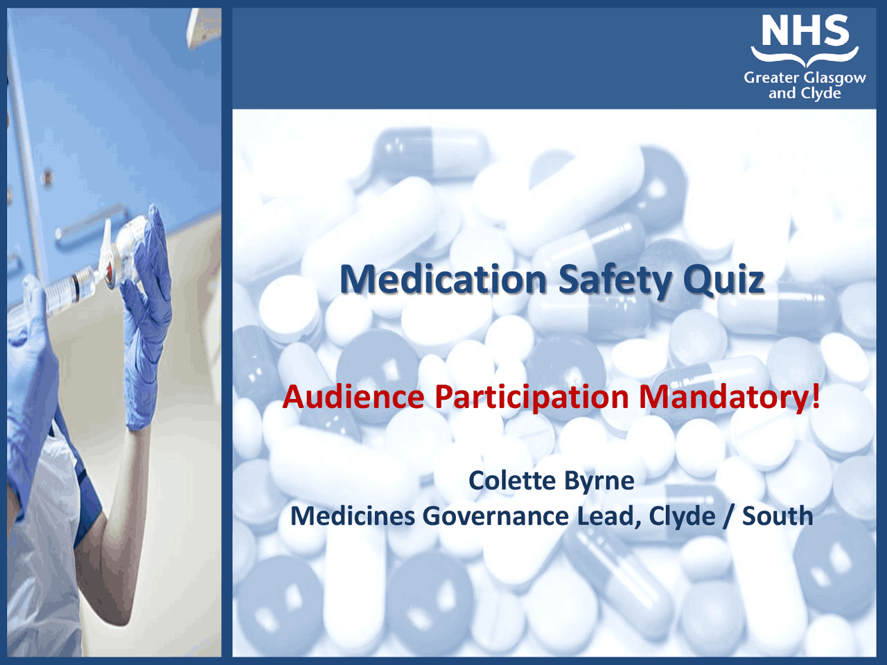Medication Safety Quiz - Docsity