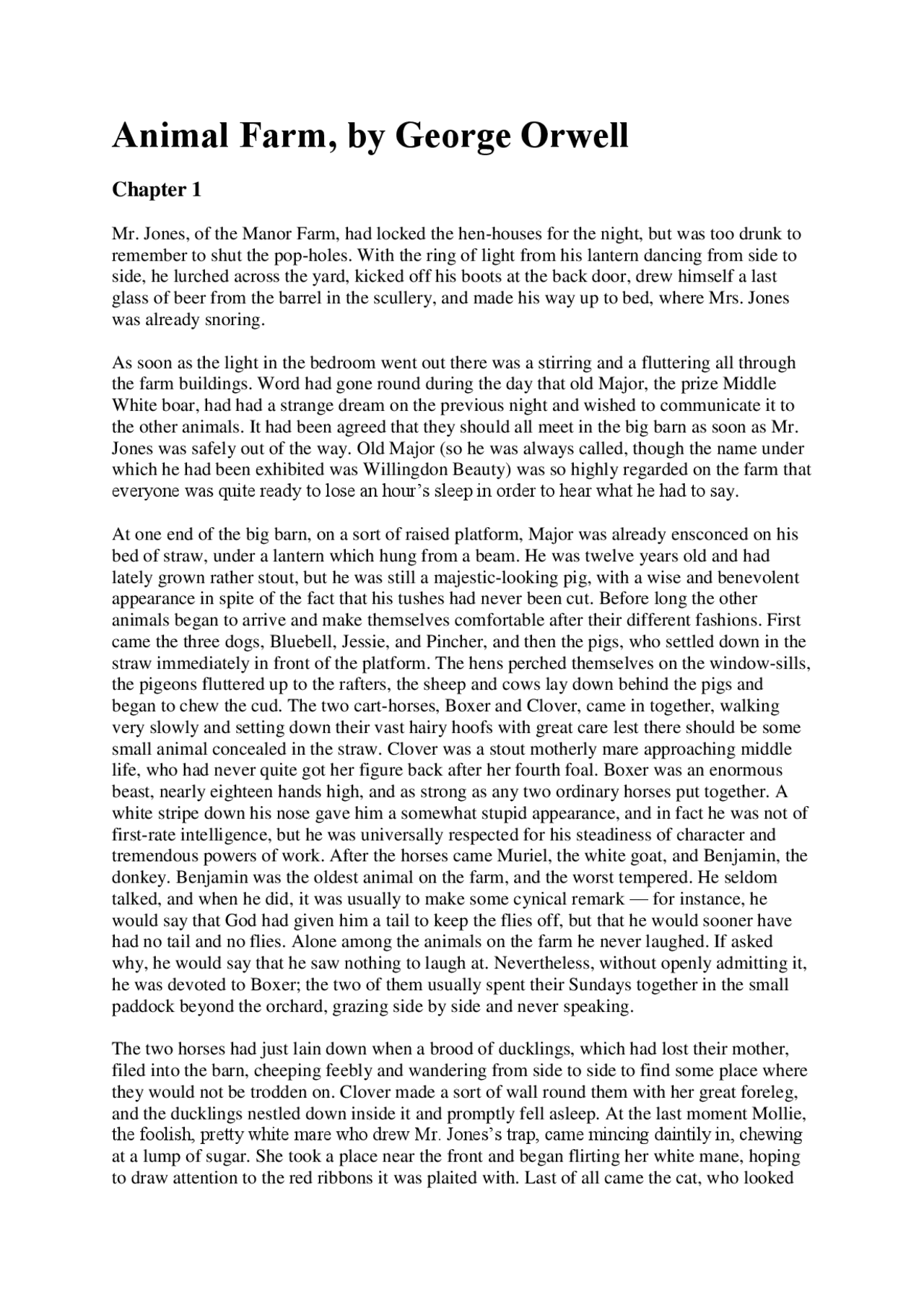 Animal Farm: The Power Struggle Between Snowball and Napoleon | Study ...