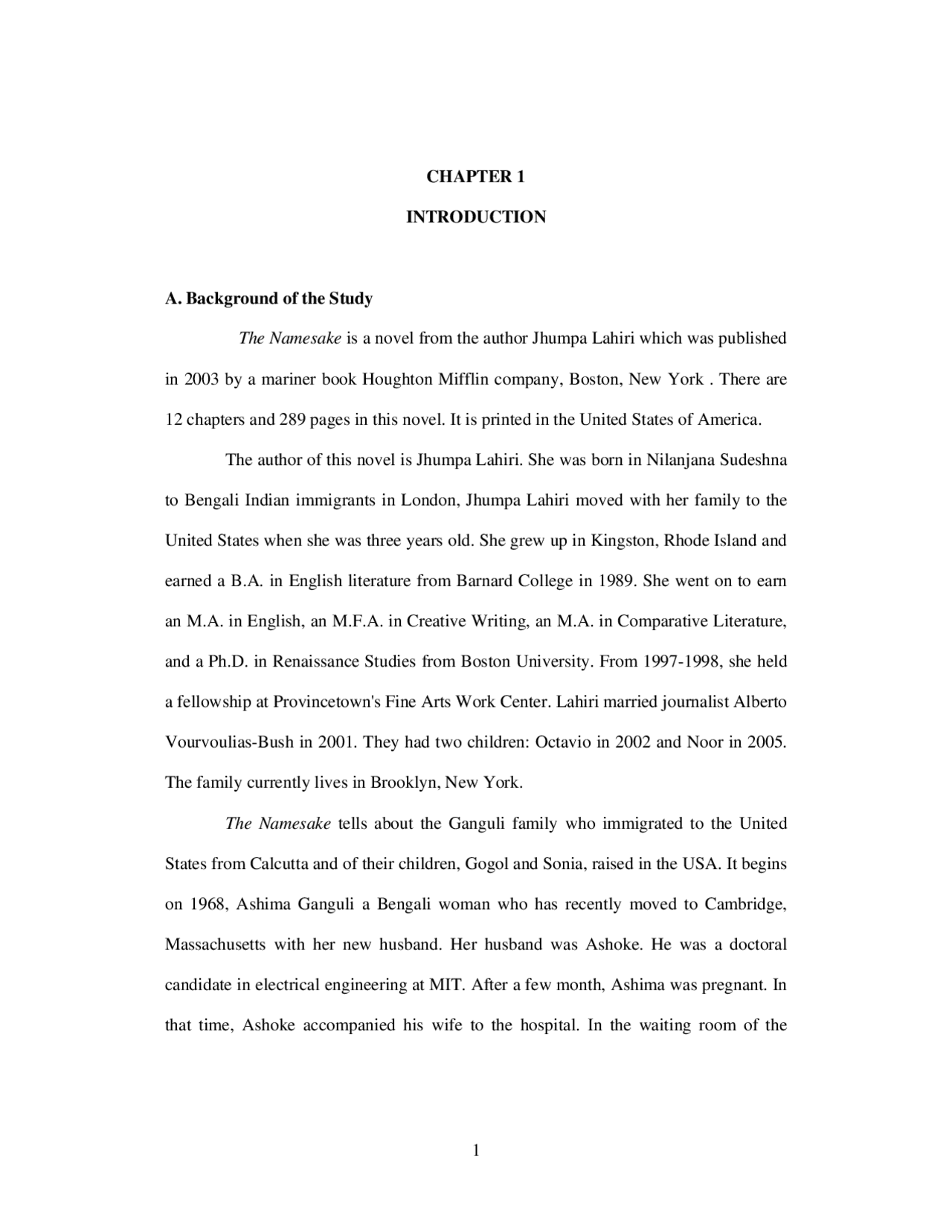 1 CHAPTER 1 INTRODUCTION A. Background of the Study ... | Slides ...
