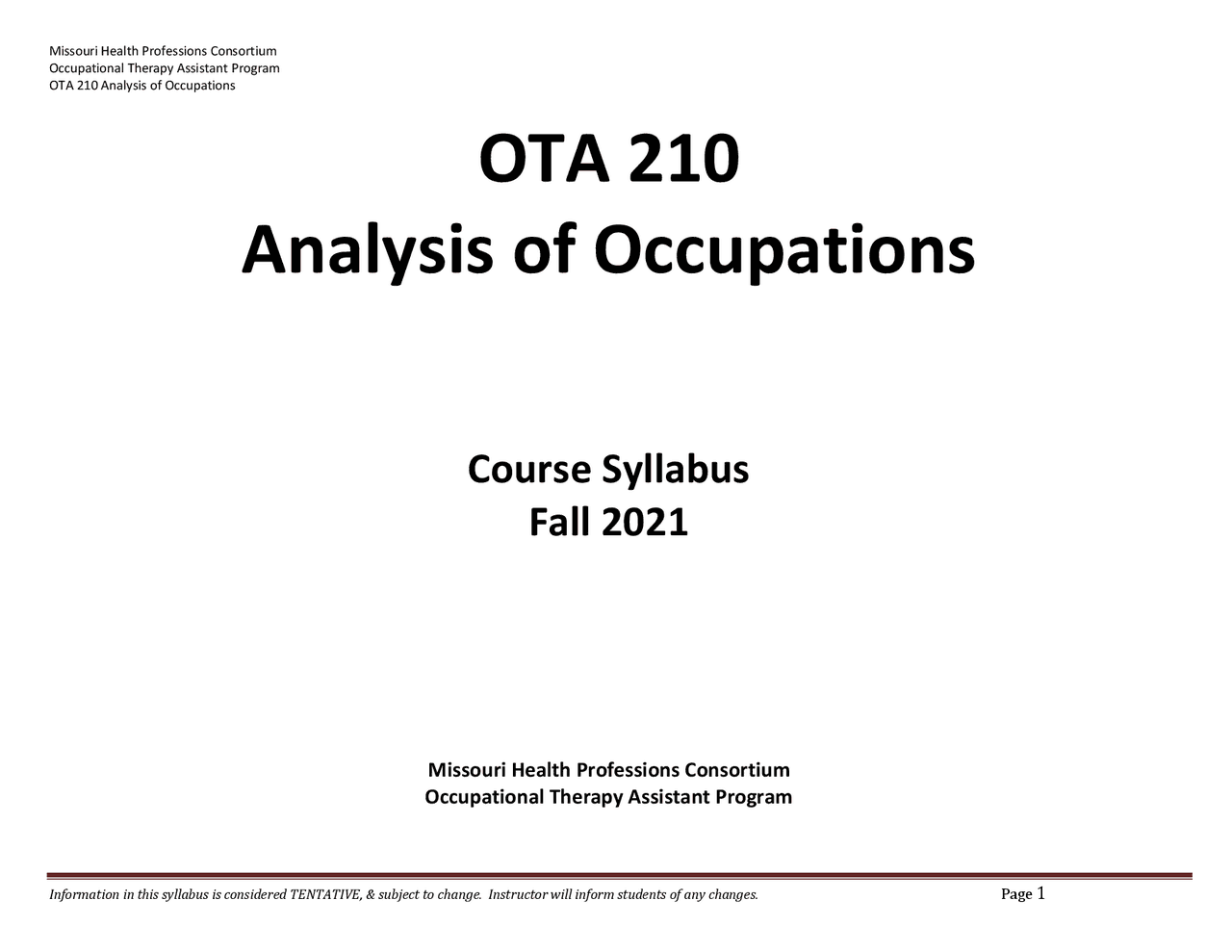 OTA 210 Analysis of Occupations | Study notes Occupational therapy ...