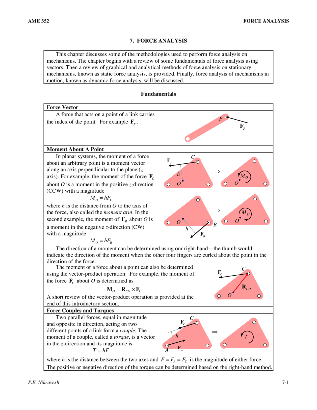 Force Analysis Docsity