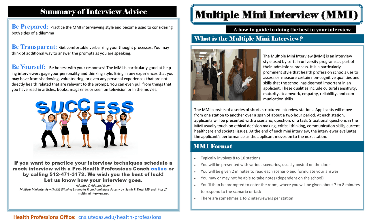 Preparing for the MMI in University Admissions: Tips & Strategies (90 ...