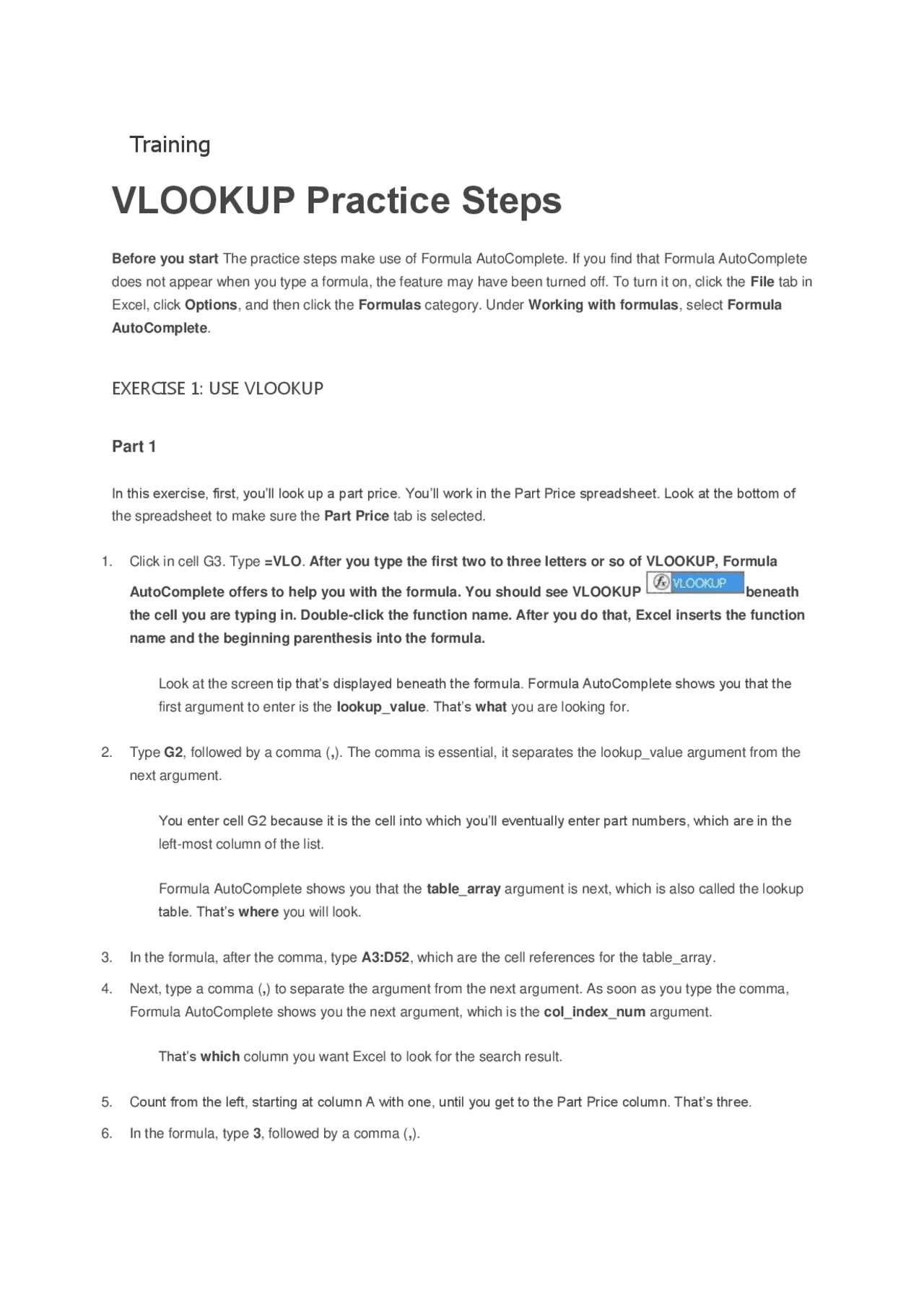 Vlookup Practice Steps And Exercises For Excel Schemes And Mind Maps Ms Microsoft Excel