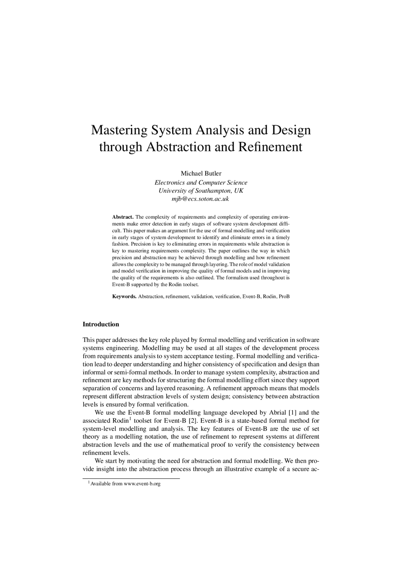 Mastering System Analysis And Design Through Abstraction Exercises System Analysis And