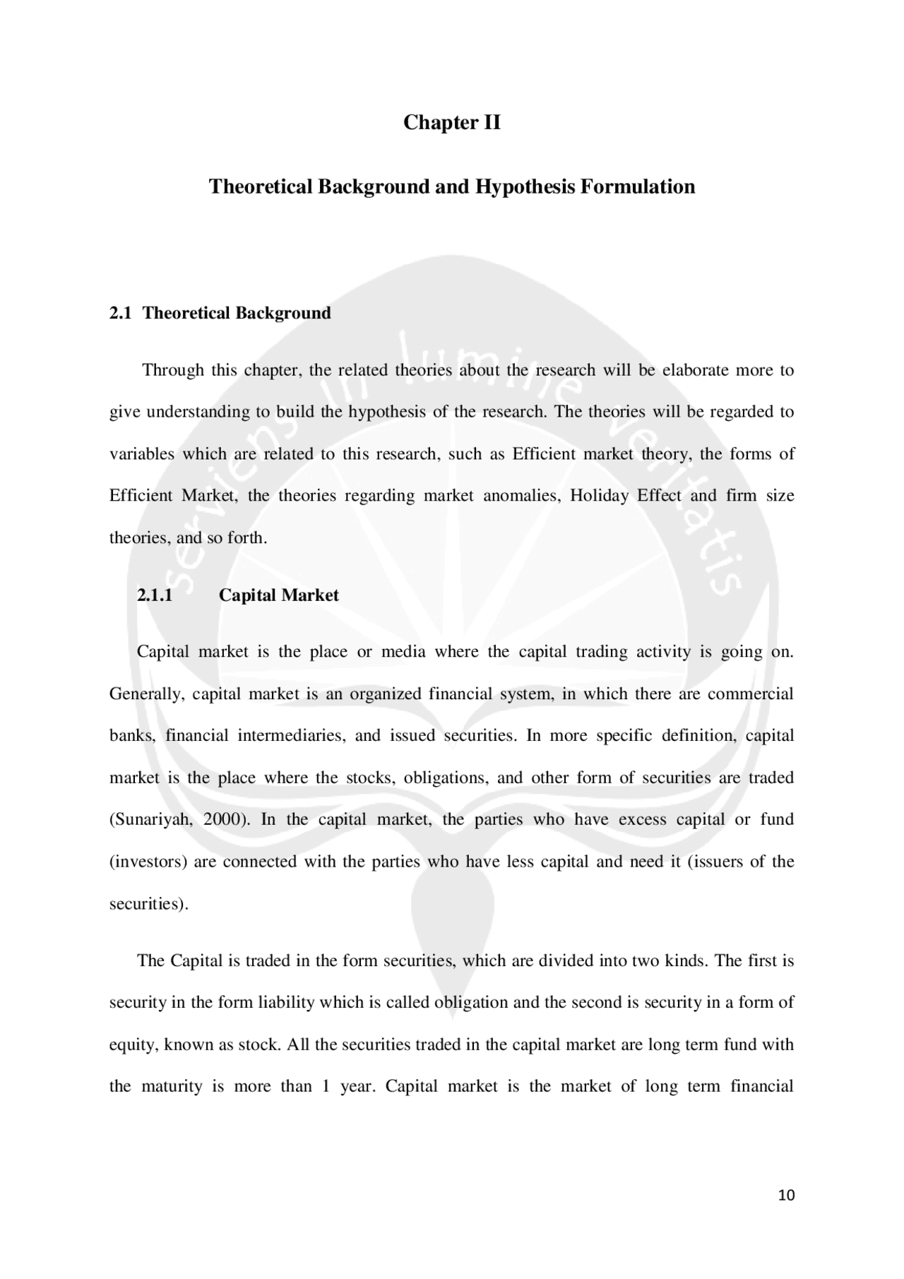 Chapter Ii Theoretical Background And Hypothesis Formulation Slides