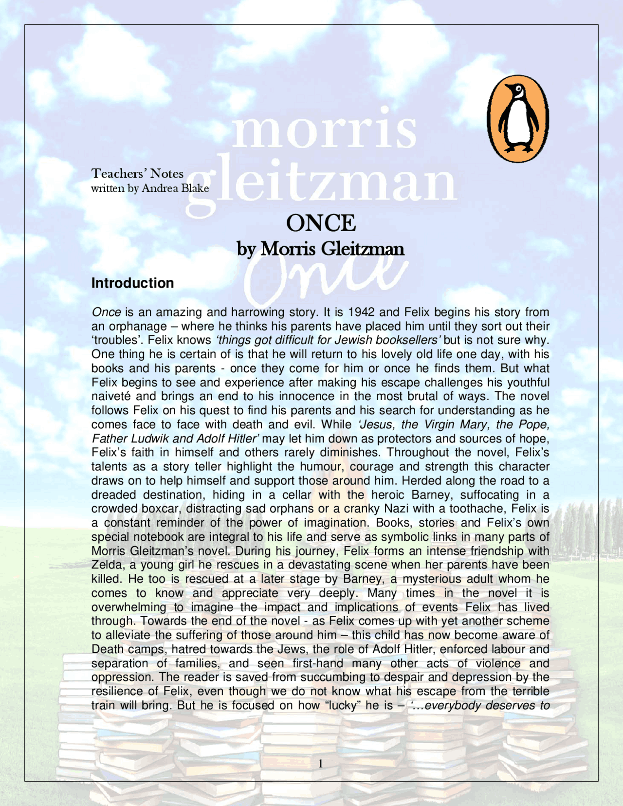 Once By Morris Gleitzman Quotes Once By Morris Gleitzman Planning