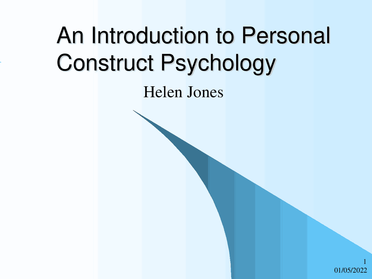Introduction to George Kelly's Personal Construct Psychology: Key ...