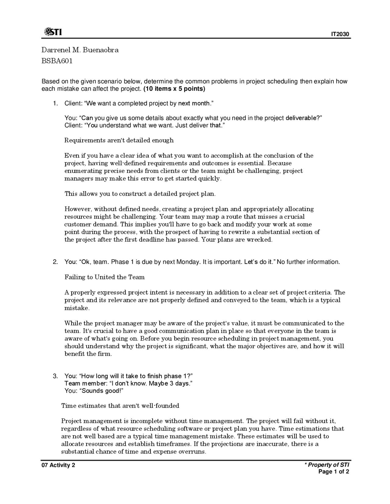 Human Resource Management 7 Activity 2 Docsity