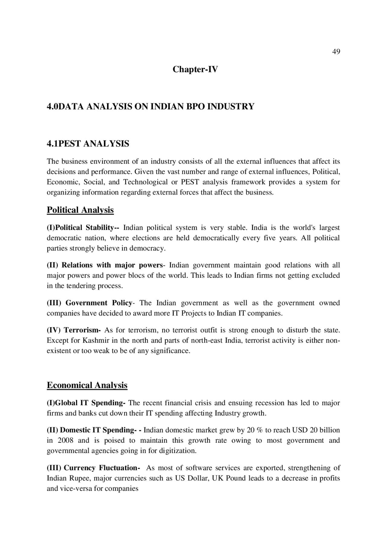 PEST and SWOT Analysis of Indian BPO Industry | Slides Business ...