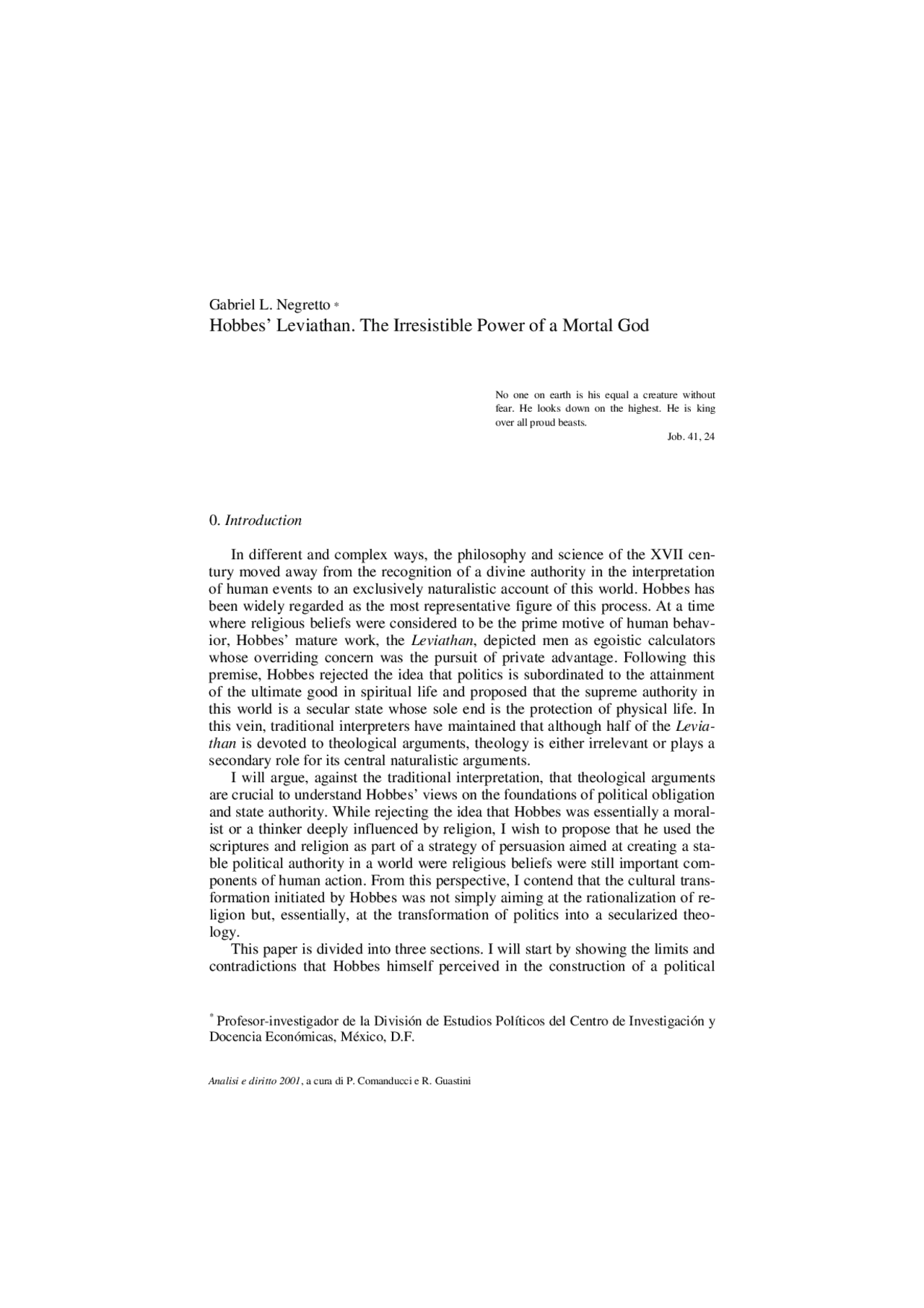 Hobbes' Leviathan. The Irresistible Power of a Mortal God | Study ...
