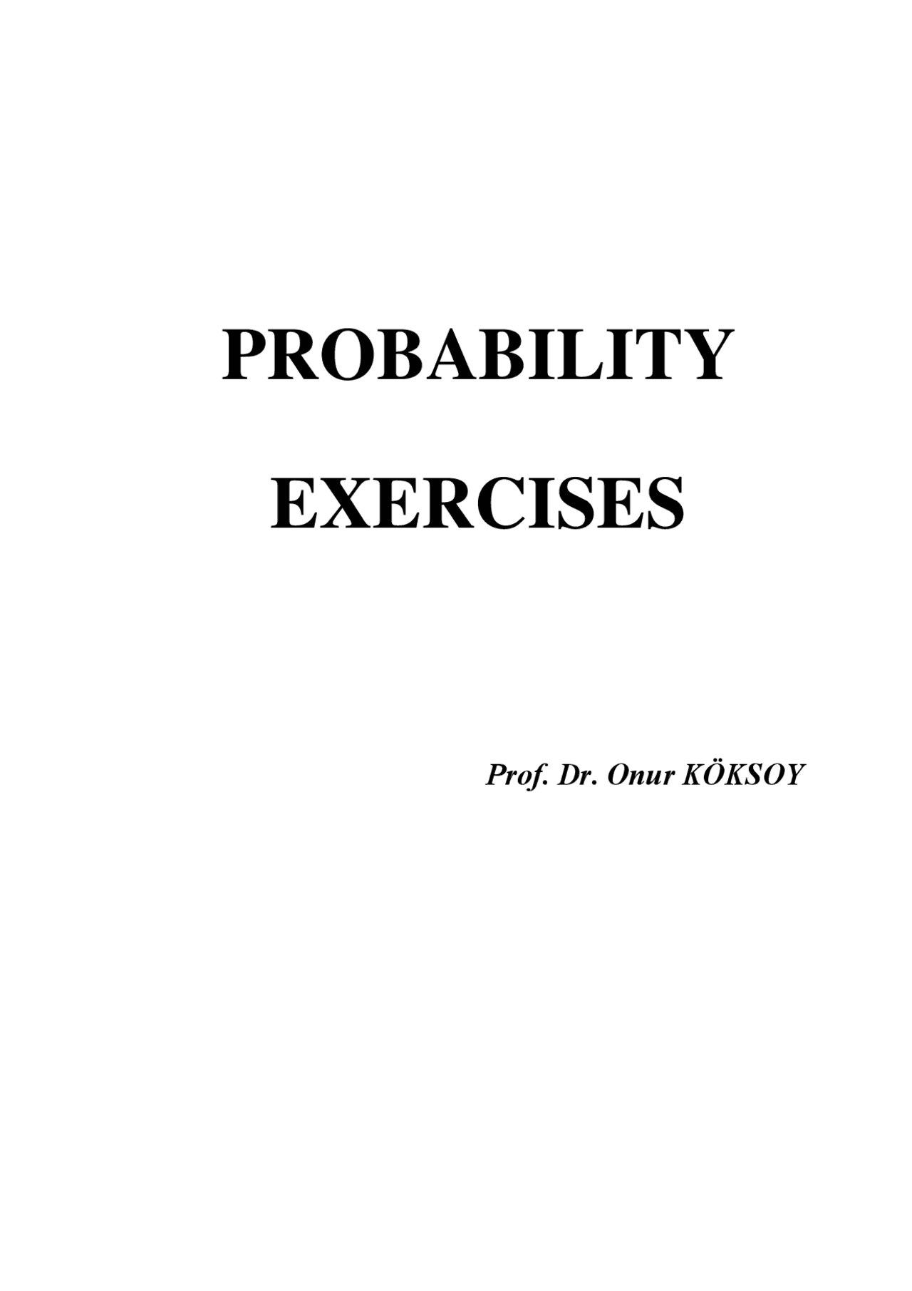 PROBABILITY EXERCISES | Summaries Business Accounting - Docsity