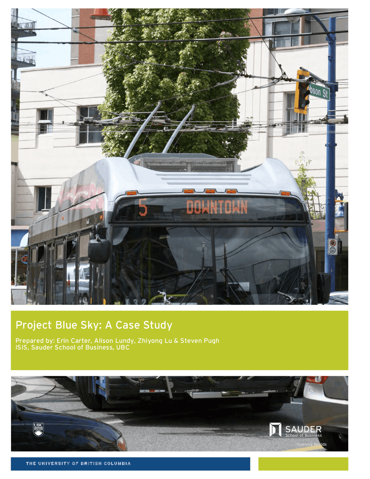 Project Blue Sky Case Study | Exercises Designs and Groups | Docsity