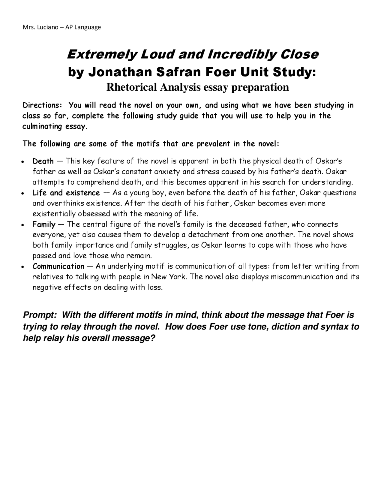 Extremely Loud And Incredibly Close 2022