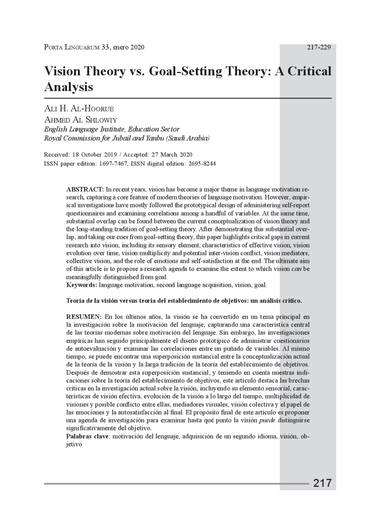 Vision Theory vs. Goal-Setting: A Comparative Analysis | Schemes and ...