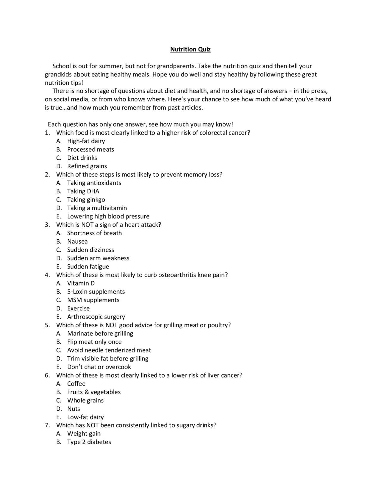 Diet Trivia Questions And Answers At Carrie Hernandez Blog Diet Trivia Questions And Answers At Carrie Hernandez Blog