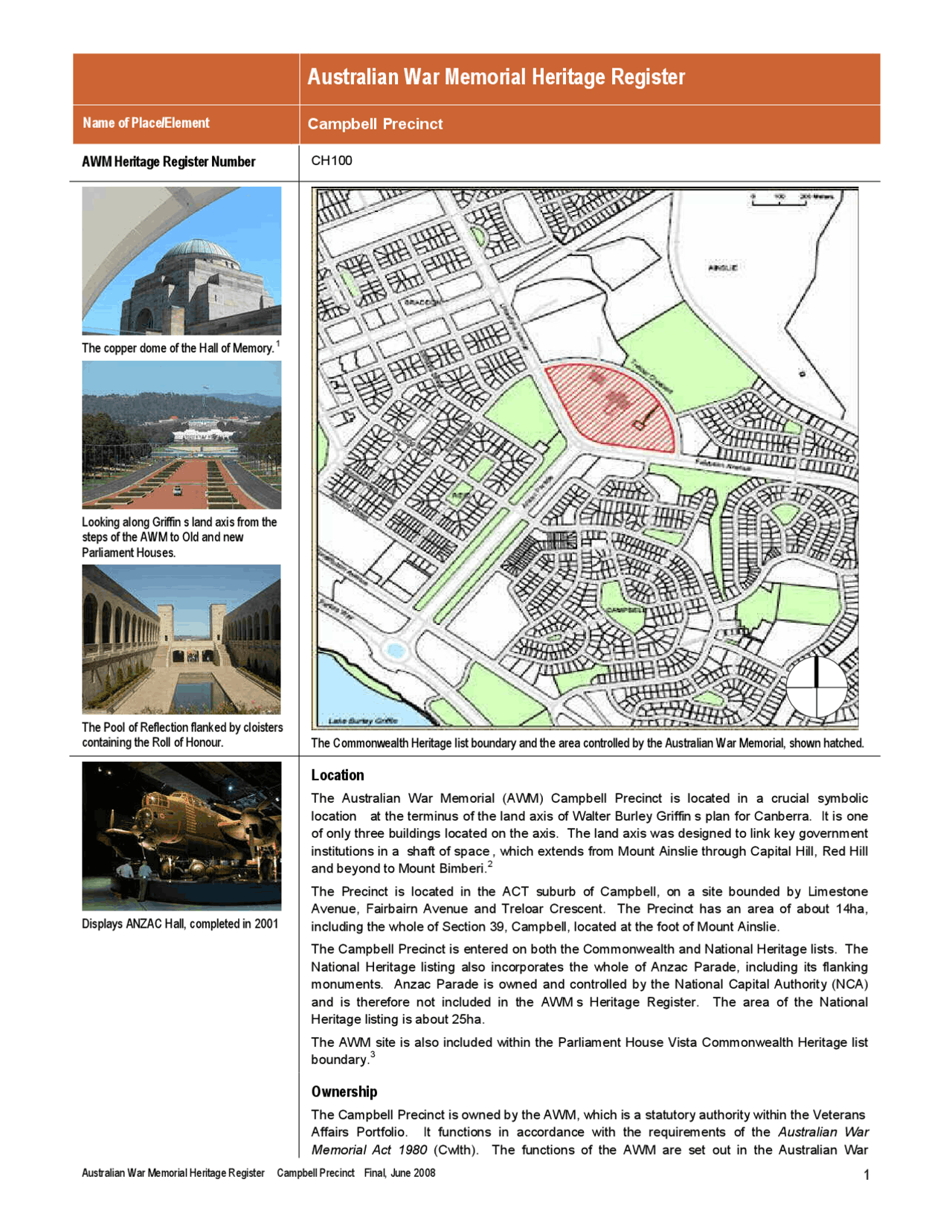 Australian War Memorial Heritage Register | Schemes and Mind Maps ...