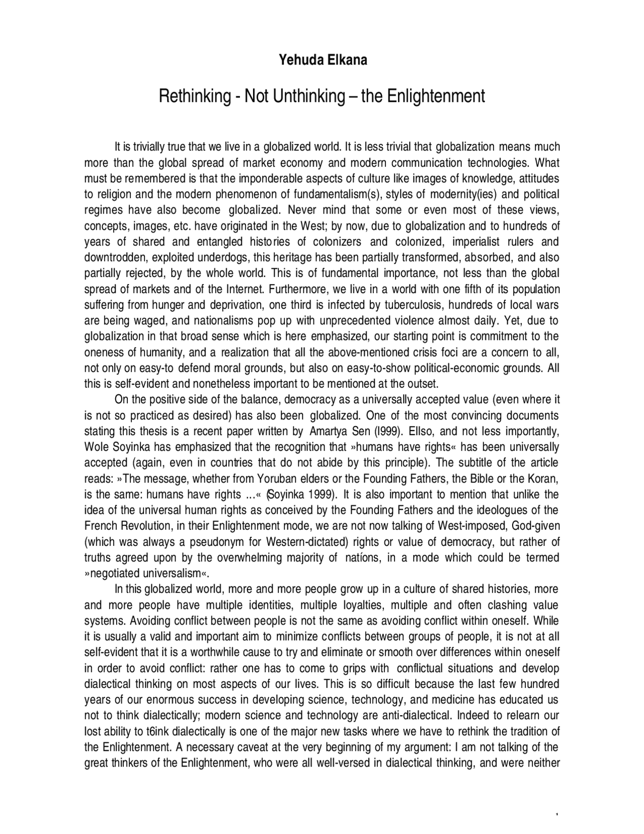 Rethinking - Not Unthinking – the Enlightenment | Summaries Quantum ...