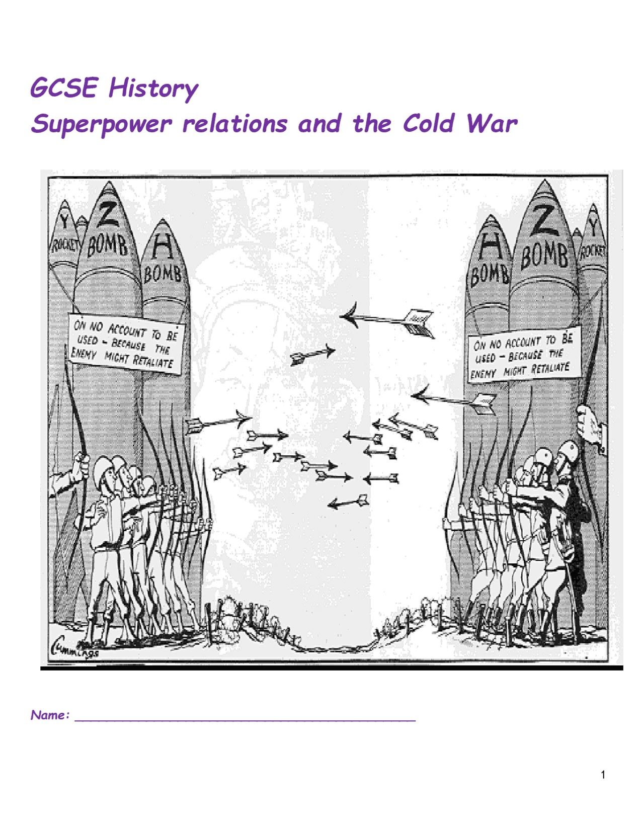 GCSE History Superpower relations and the Cold War | Slides History ...