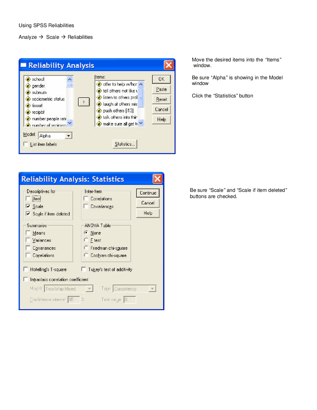 Using SPSS Reliabilities | Study Guides, Projects, Research Statistics ...