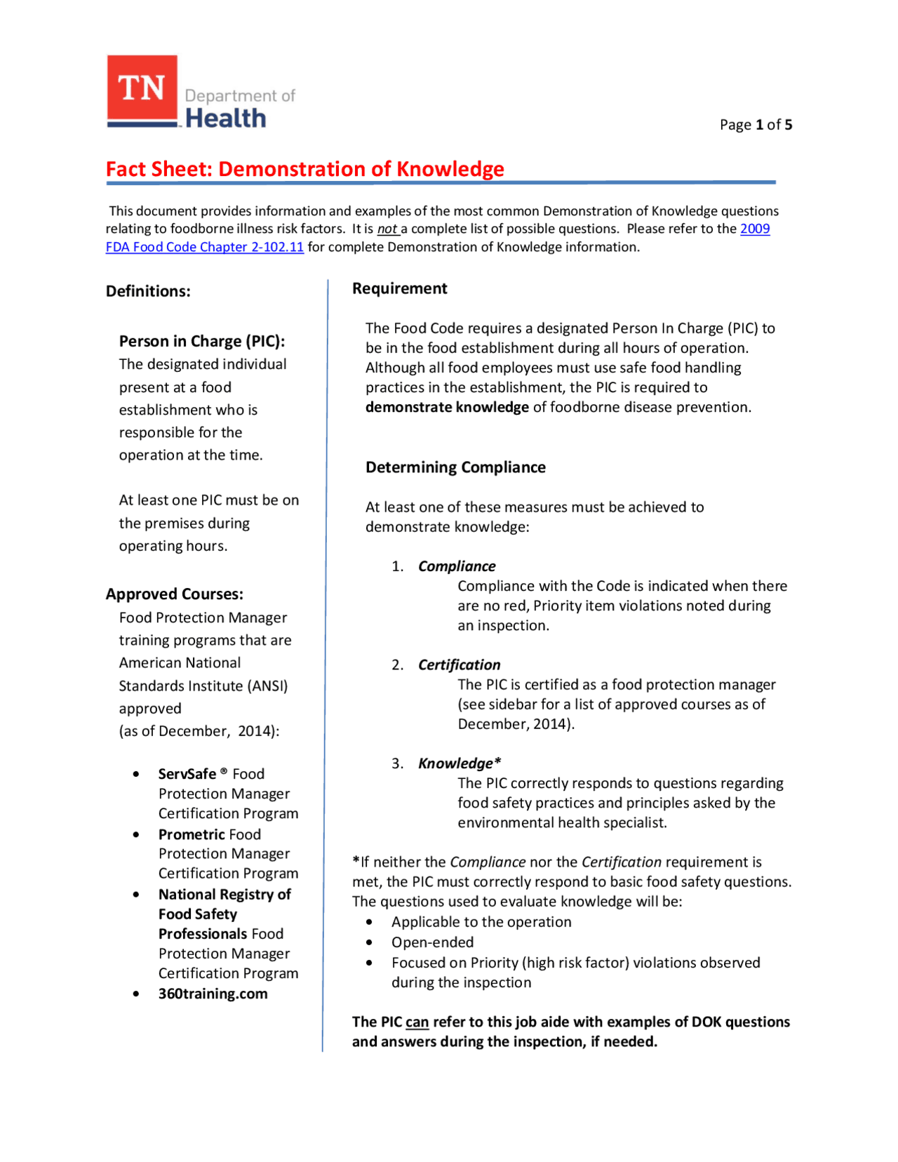 Examples of Demonstration of Knowledge Questions ... | Study notes ...