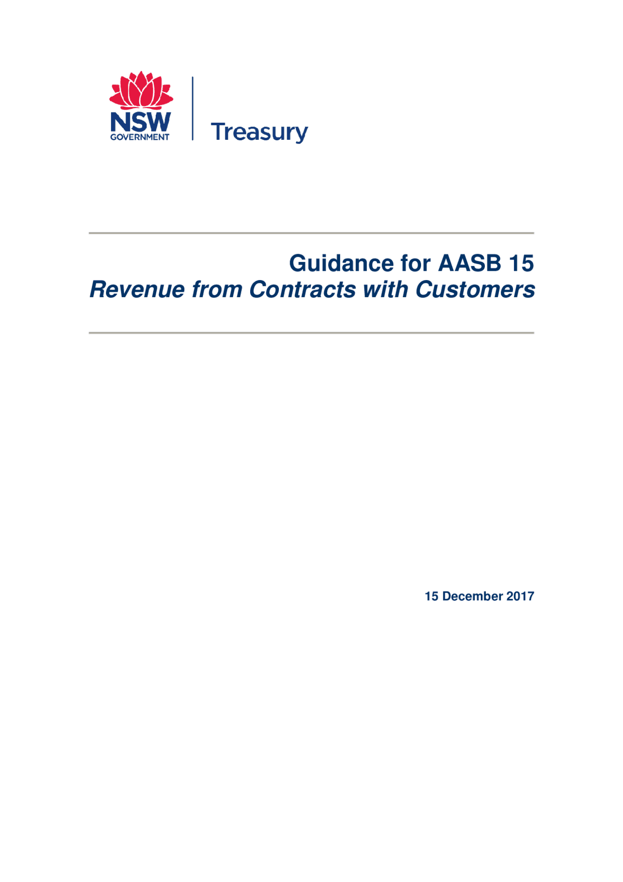 Guidance for AASB 15 Revenue from contracts with customers | Study ...