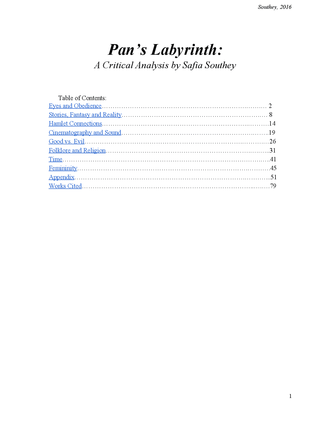 Pan's Labyrinth: | Study notes Voice | Docsity
