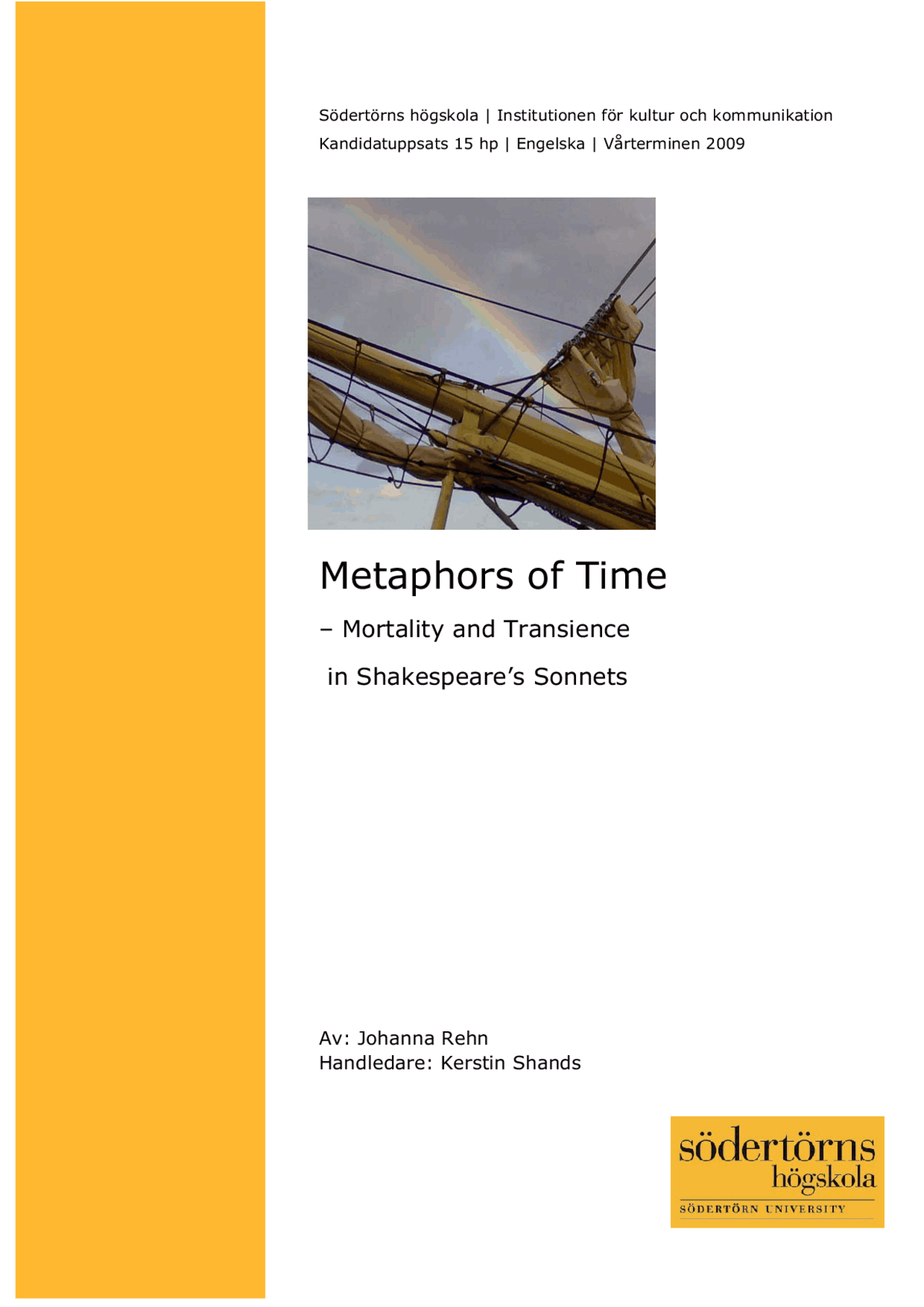 Exploring Metaphors of Time, Mortality, and Transience in Shakespeare's ...