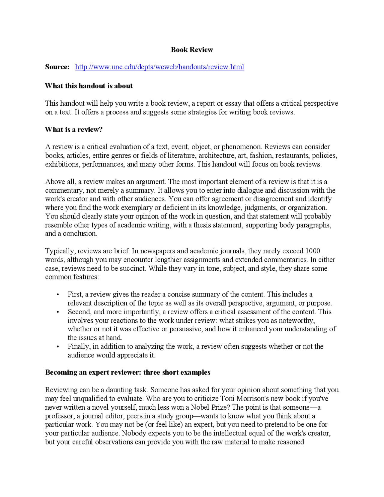 Book Review Sample Essay | Sitedoct.org