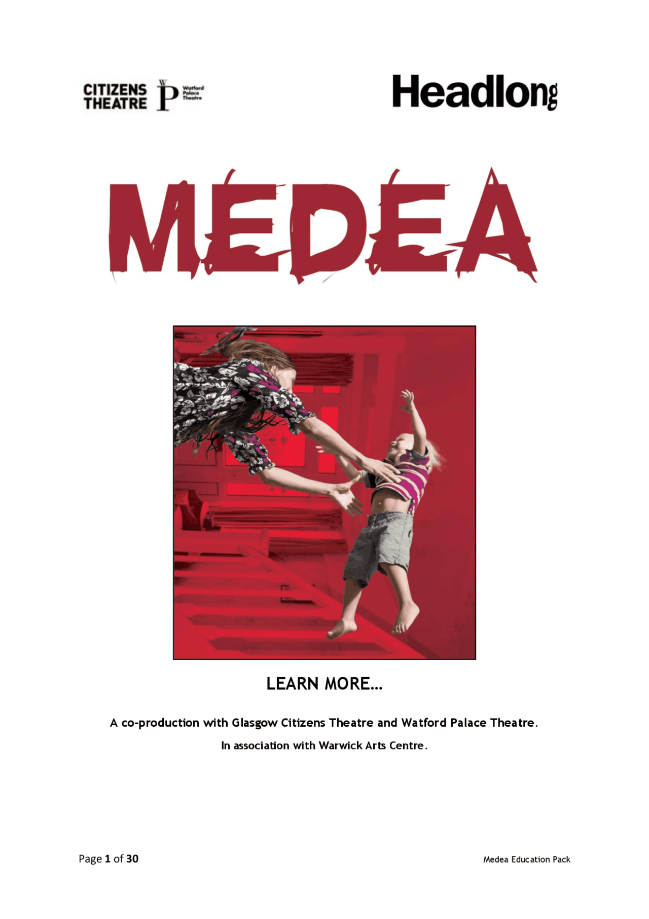 Medea Education Pack: Exploring Greek Tragedy with Bartlett's ...