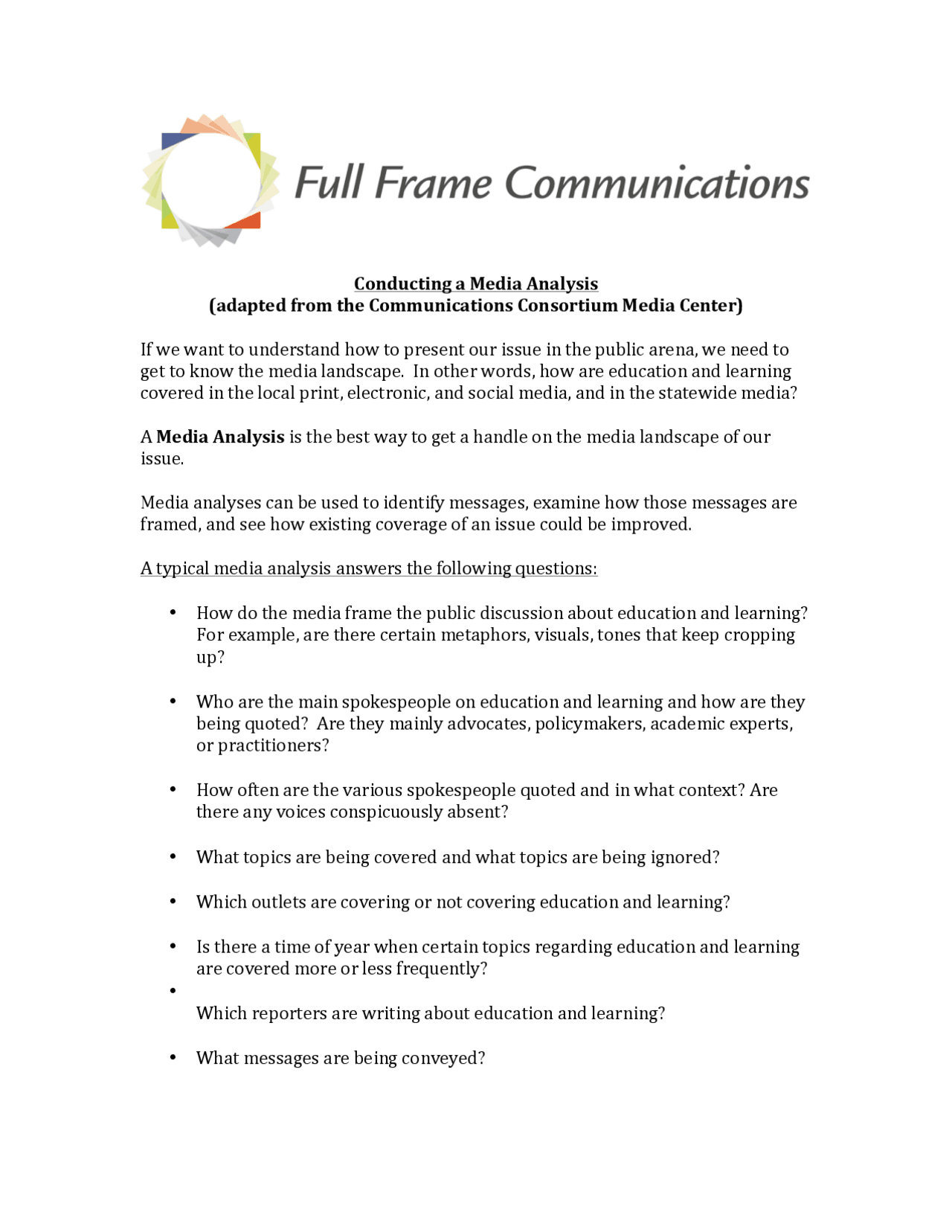 Understanding Media Coverage of Education and Learning: A Guide to ...