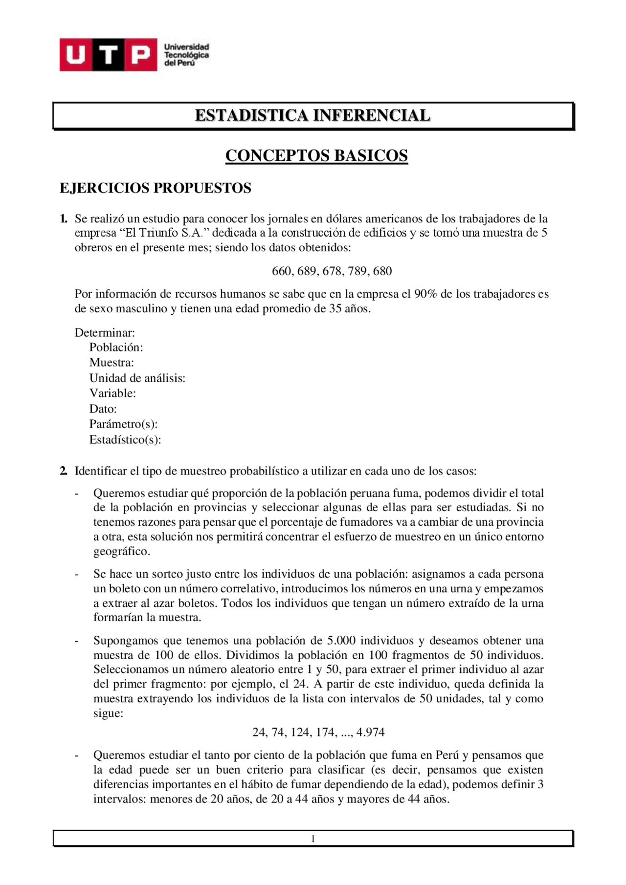 Resolver Ejercicios De Estadistica Resúmenes De Física Docsity