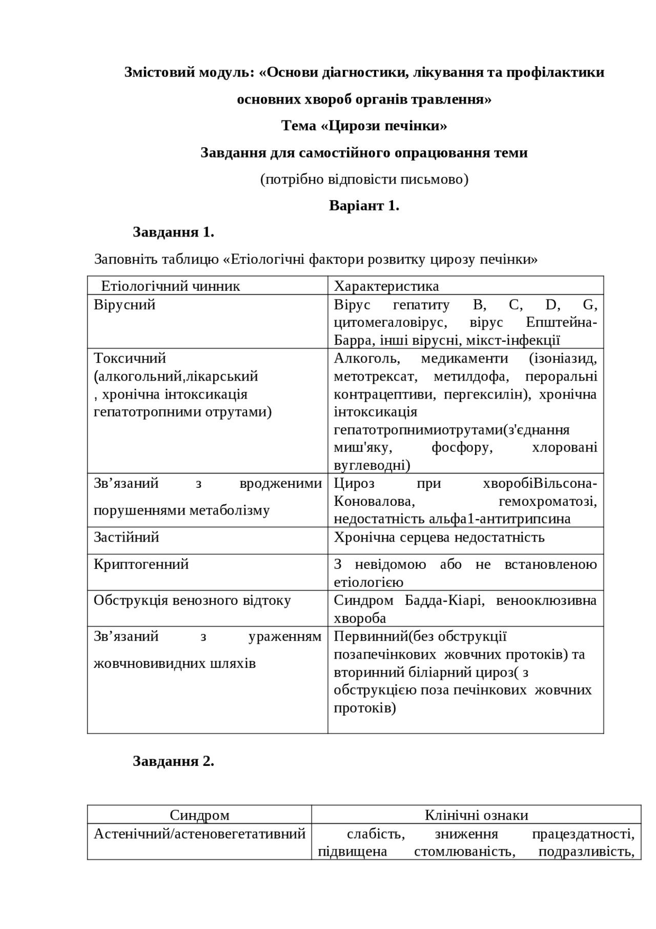Задачи 4 курс по внутренней медецине Docsity