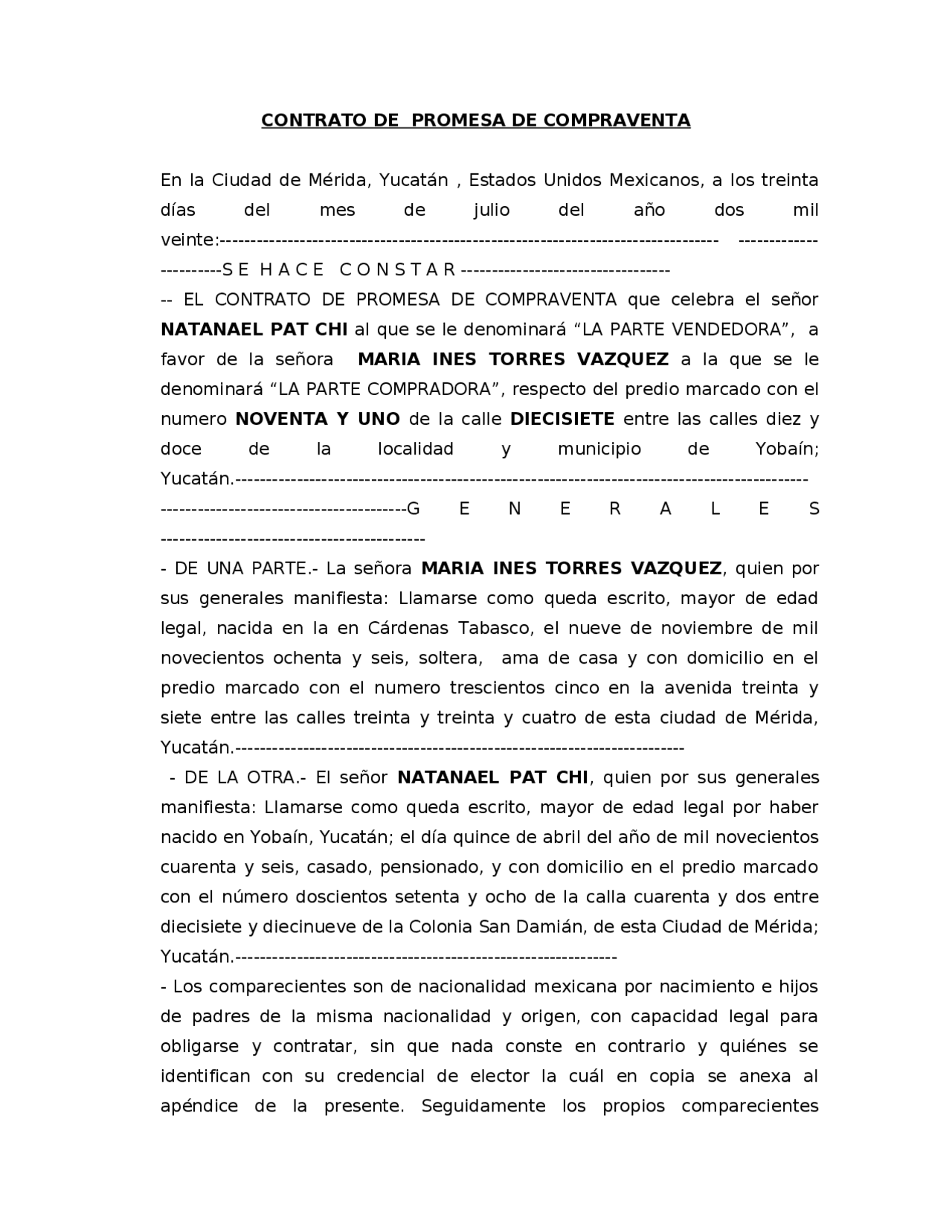 Ejemplo De Contrato Promesa Contrato De Promesa De Compraventa: ¿qué