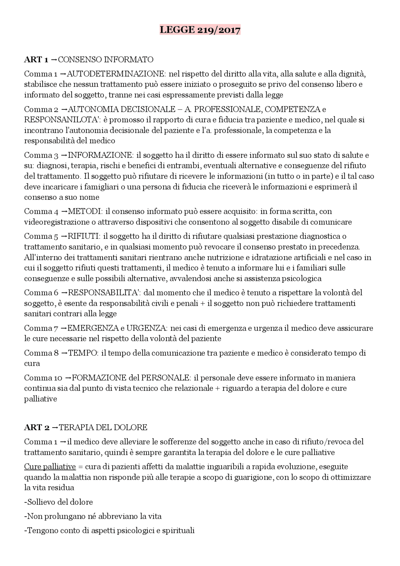 Consenso Informato Cap 8 Dispense Di Diritto Docsity