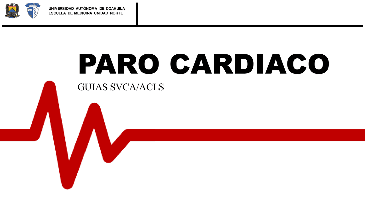 Paro Cardiaco Exposicion | Slides of Cardiology | Docsity