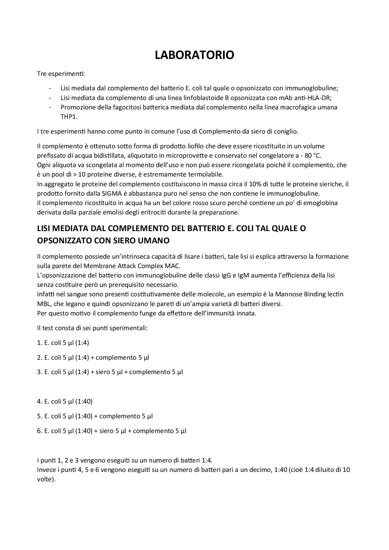 Appunti Del Corso Di Immunologia Sbobinature Di Immunologia Docsity