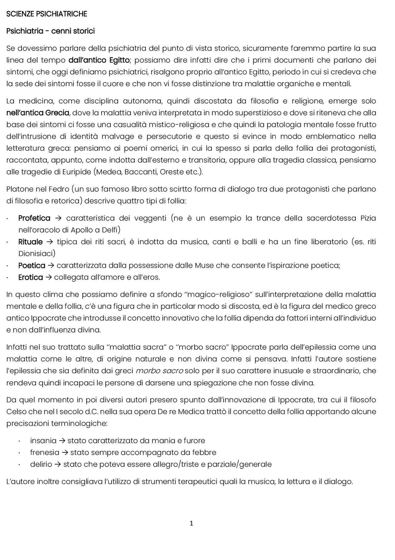 SCHEMI RIASSUNTIVI SCIENZE PSICHIATRICHE | Schemi e mappe concettuali ...